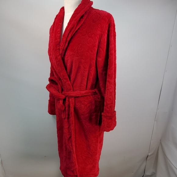 Charter Club | Intimates & Sleepwear | Charter Club Red Fleece Robe ...